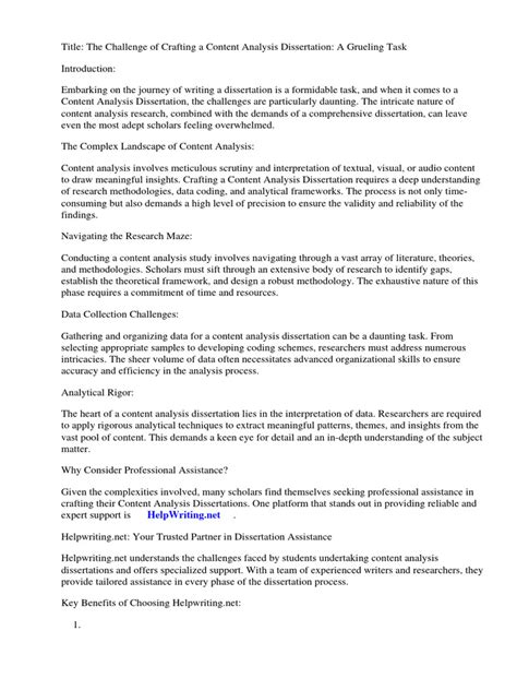 Content Analysis Dissertation Pdf Pdf Methodology Data