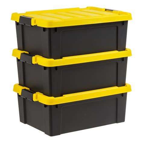 Iris Usa Inc Iris 48qt12 Gal Heavy Duty Stackable Storage Tote In