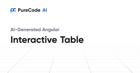build great angular interactive table components faster using ai tools