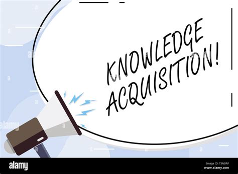 Conceptual Hand Writing Showing Knowledge Acquisition Concept Meaning Process Of Extracting