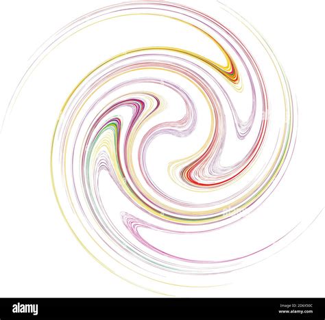 Curve Rotated Volute Helix Shape Colorful Spiral Swirl And Twirl