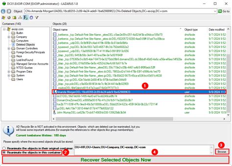 How To Restore Deleted Active Directory User O365info