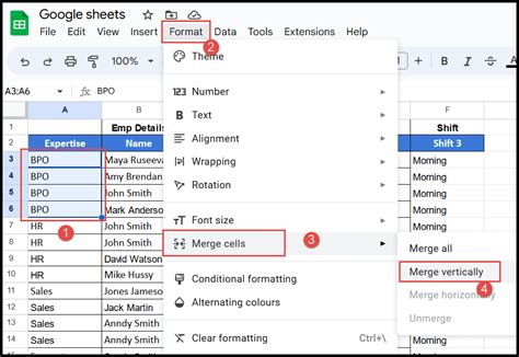 How To Merge Cells In Google Sheets