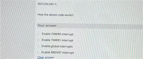 Solved Intcongie1how The Above Code Worksyour