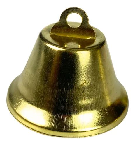 50 Campanas Metalicas Decorativas 3cm Doradas Campanita Meses Sin Interés