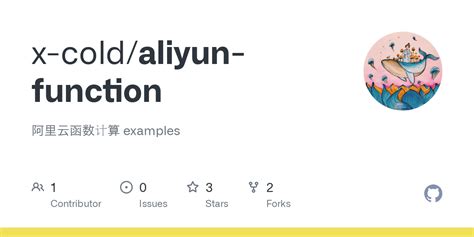 Github X Coldaliyun Function 阿里云函数计算 Examples