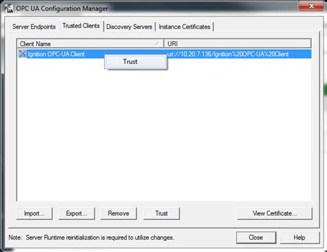 kepware opc ua connection guide
