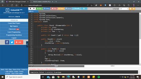 How To Create A Complete C Program That Will Simulate Stack Operations Stack Overflow