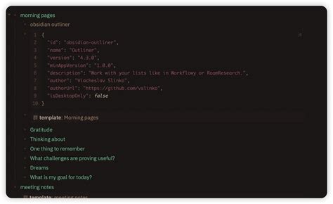 How To Add Code Block · Vslinko Obsidian Outliner · Discussion 421 · Github