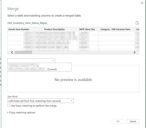 unable to merge queries due to dropdown issue microsoft community hub