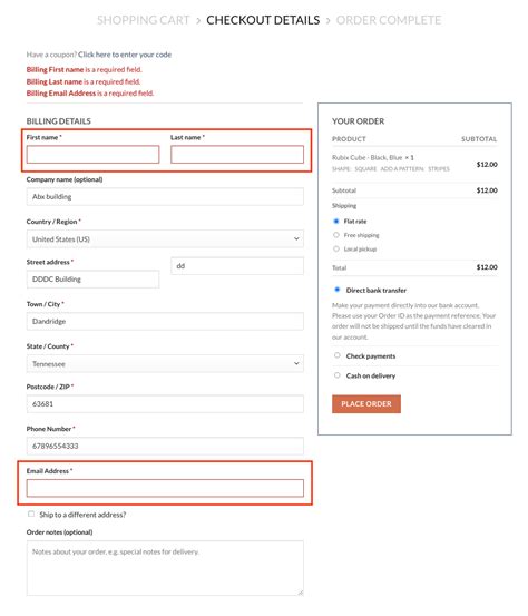 Enable Inline Validation Themehigh Documents