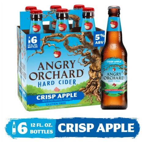 Angry Orchard Crisp Apple Hard Cider Beer 6 Bottles 12 Fl Oz Kroger