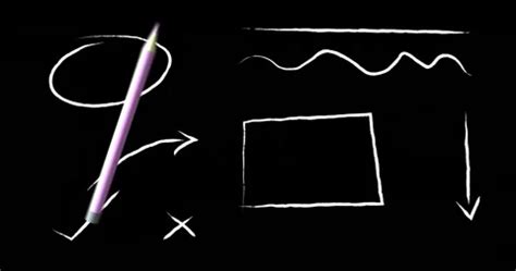 Animation Of Pencil Moving And Drawings Stock Video Pond5