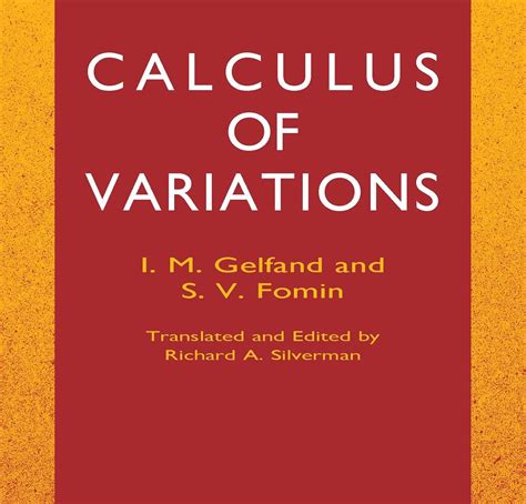 Calculus Of Variations Dover Books On Mathematics English Edition Ebook Gelfand I M