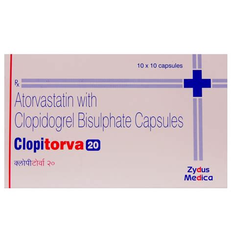 Clopitorva 20 Capsule 10s Price Uses Side Effects Composition