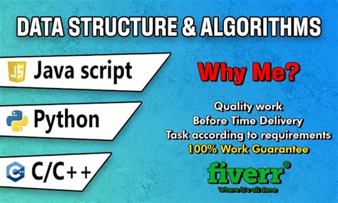 do your data structure algorithms tasks in java cpp python by
