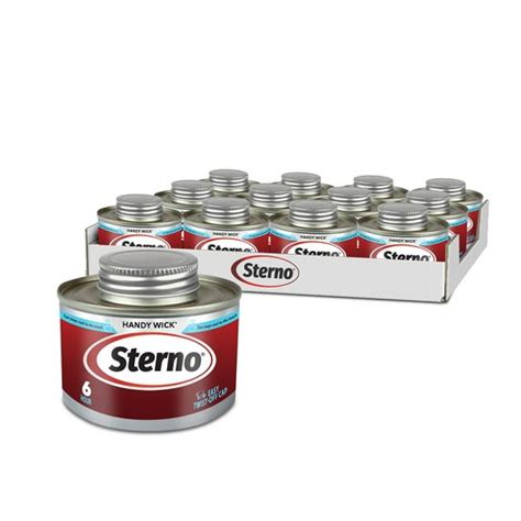 Sterno Handy Wick Canned Heat 6 Hour Burn 12 Pack Chafing Fuel For
