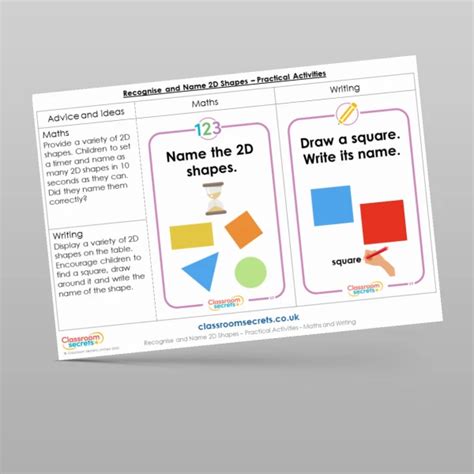 Year 1 Recognise And Name 2d Shapes Practical Activities Resource