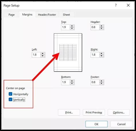 How To Center A Worksheet In Excel Center A Worksheet Horizontally