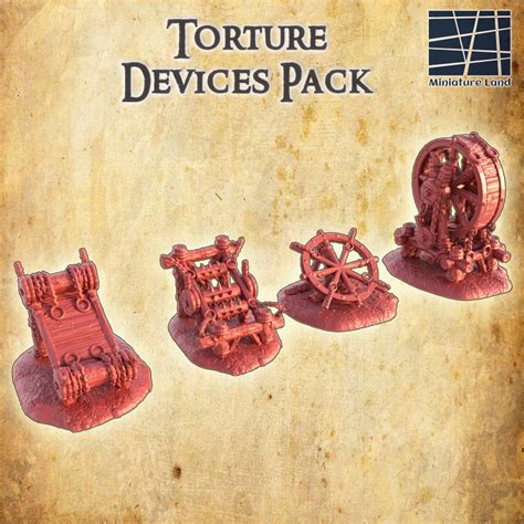 3d Printable Torture Devices Pack Tabletop Terrain 28 Mm By