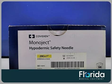 New Covidien Hypodermic Safety Needles New Covidien Monoject
