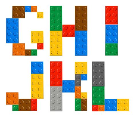 Alfabeto De Letras Lego