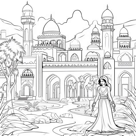 Princess Jasmine Coloring Pages Free And Printable