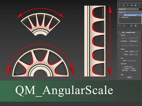 QM AngularScale Modifier Scripted SimpleMod Plugin D Model D Model CGTrader