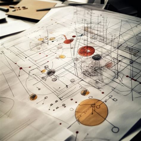 Theoretical Research Presentation With Conceptual Diagrams Premium Ai Generated Image