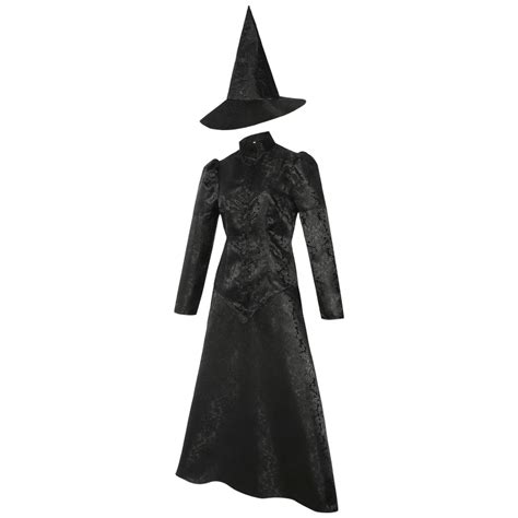 Wicked 2024 Elphaba Cosplay Costume Black Witch Suit Hallowcos