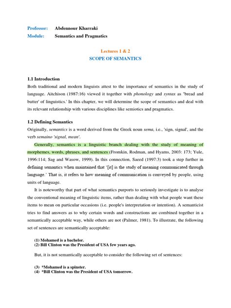 1 kharraki semantics lectures 1 2 pdf
