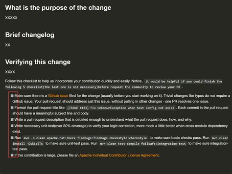 Pull Request Template Format Not Correct · Issue 496 · Apacherocketmq