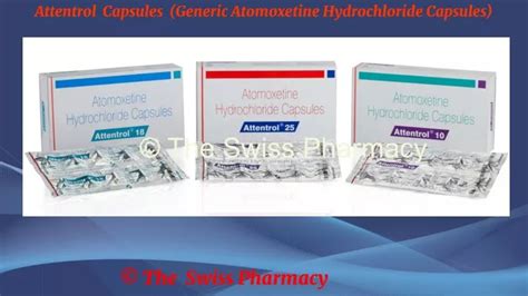 Ppt Attentrol Capsules Generic Atomoxetine Hydrochloride Capsules