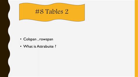 Learn Html In Arabic 2022 08 Tables 2 Colspan Rowspan And What