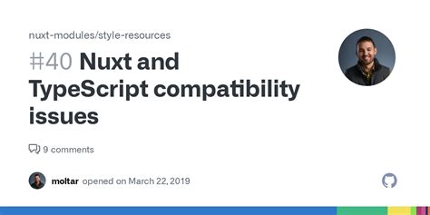 Nuxt And Typescript Compatibility Issues · Issue 40 · Nuxt Modules