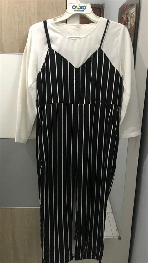 Jumpsuit By Rubylicious Fesyen Wanita Pakaian Wanita Jumpsuits Di Carousell