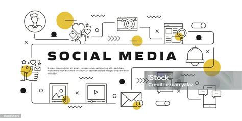 소셜 미디어 벡터 인포그래픽 디자인은 편집 가능하며 색상을 변경할 수 있습니다 창의력 아이콘의 벡터 세트 네트워크 좋아요 팔로우