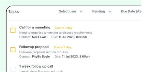 task reminders focalcontact