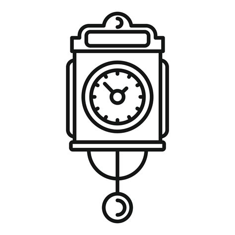 Classical Pendulum Clock Icon Outline Style 14520311 Vector Art At Vecteezy Classical Pendulum Clock Icon Outline Style 14520311 Vector Art At Vecteezy