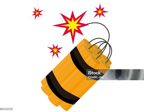 On The Verge Of Exploding Dynamite Vector Illustration Stock