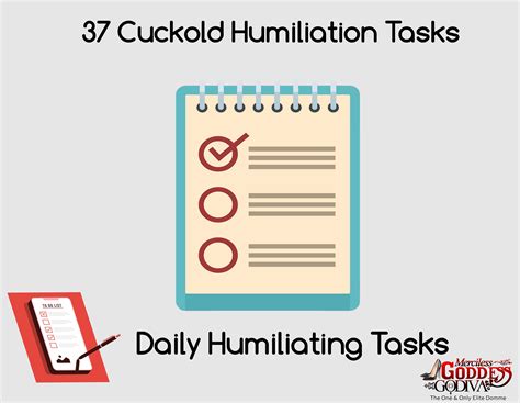37 Daily Cuckold Humiliation Tasks Femdom Humiliation Etsy