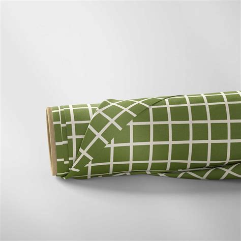 پارچه مخمل روتختی مدل چهارخونه سبز کد 5011197 پارچه باما