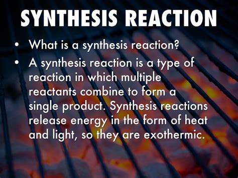 Synthesis Reaction By Natalie Gayed