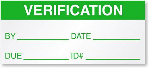 Verification Labels Verification Qc Labels