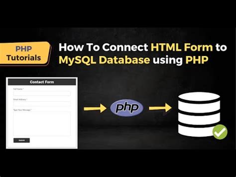 Connect HTML Form to MySQL Database with PHP | Step-by-Step Tutorial! - YouTube