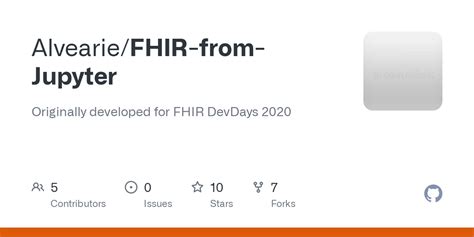 Github Alveariefhir From Jupyter Originally Developed For Fhir