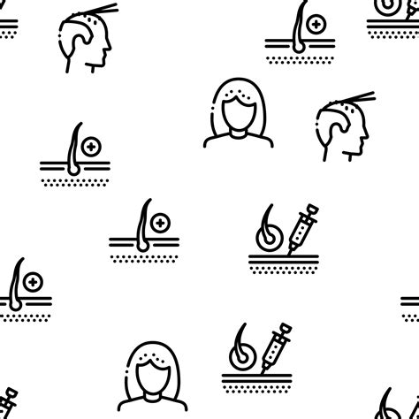 Hair Transplantation Seamless Pattern Vector 17387910 Vector Art At Hair Transplantation Seamless Pattern Vector 17387910 Vector Art At
