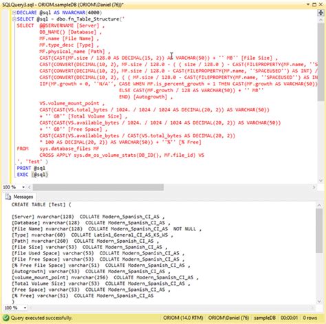 Auto Generate Create Table Script Based On Sql Server Query