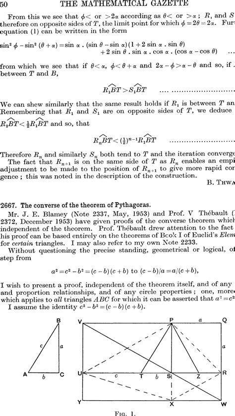 2667 The Converse Of The Theorem Of Pythagoras The Mathematical Gazette Cambridge Core