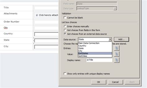 Sharepoint Kings Implement Cascading Drop Down In Infopath